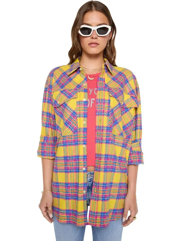 MOTHER The Lazy Sunday Power Ballad Shirt - Blue
