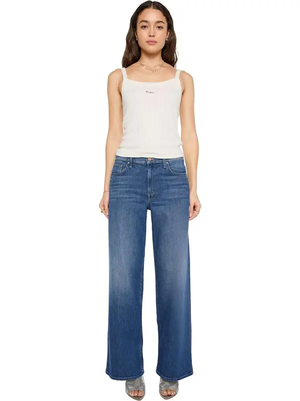 MOTHER The Rerun Zip Sneak Deluxe Edition Jeans - Blue