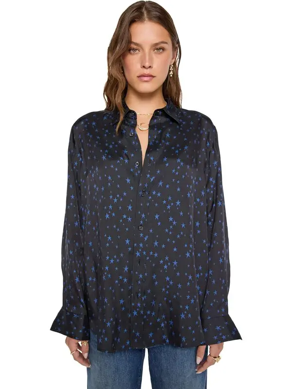 MOTHER The Bestie Rock Star Shirt - Black