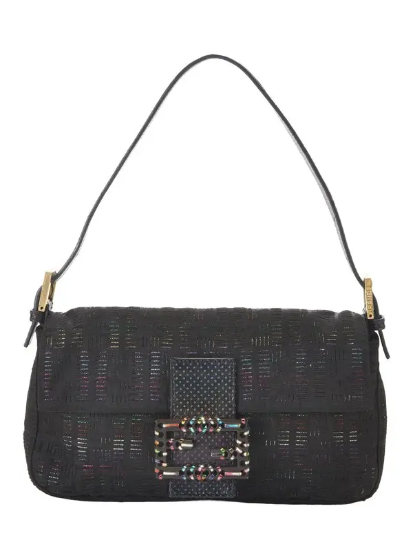 Fendi Multicolor Zucchino Canvas Baguette - Multi