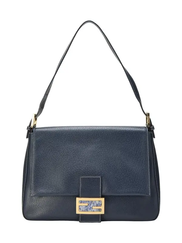 Fendi Blue Leather Mama - Navy