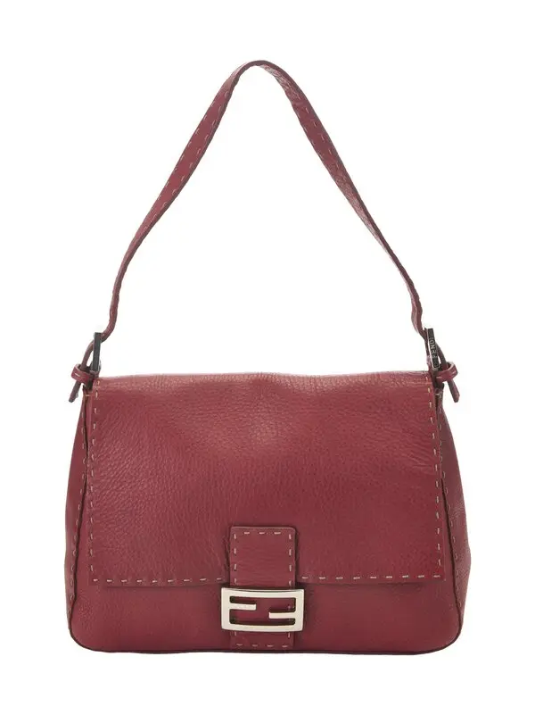 Fendi Leather Selleria Mama - Red