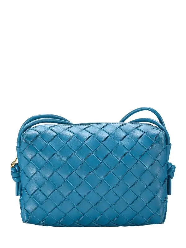 Bottega Veneta Intrecciato Loop Camera - Blue