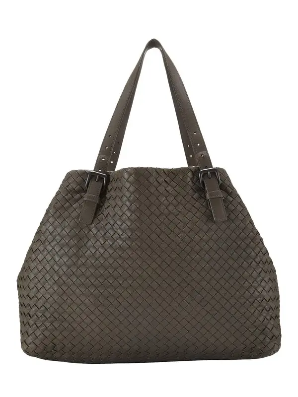 Bottega Veneta Intrecciato Cesta Tote - Grey