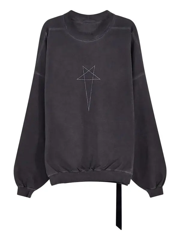 Rick Owens Hun Cotton Crewneck - Multicolor