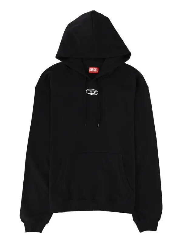 DIESEL® Felpa S-norm-hood-iod - Black