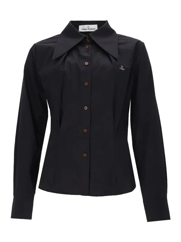 VIVIENNE WESTWOOD Camicia Violin Con Logo - Black