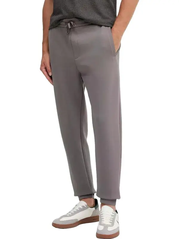 Armani Exchange Drawstring Logo-plaque Track Pants - Grey