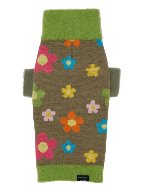 Marc Jacobs The Daisy Lil Cutie Sweater In Size - Green Multi
