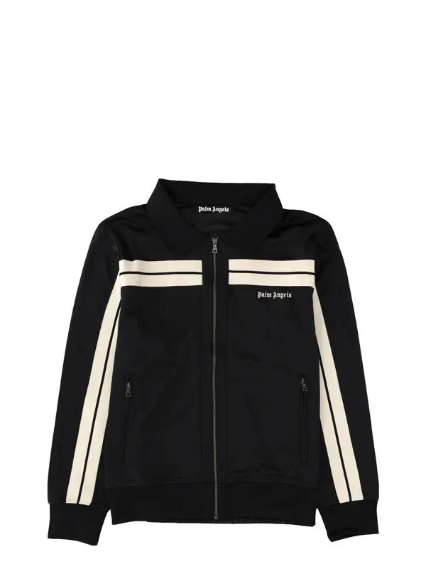 Palm Angels Felpa Con Logo - Black