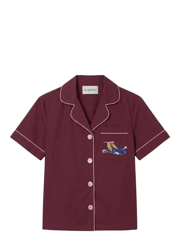 HELMSTEDT Fiona Shirt- Burgundy Red - Purple/red
