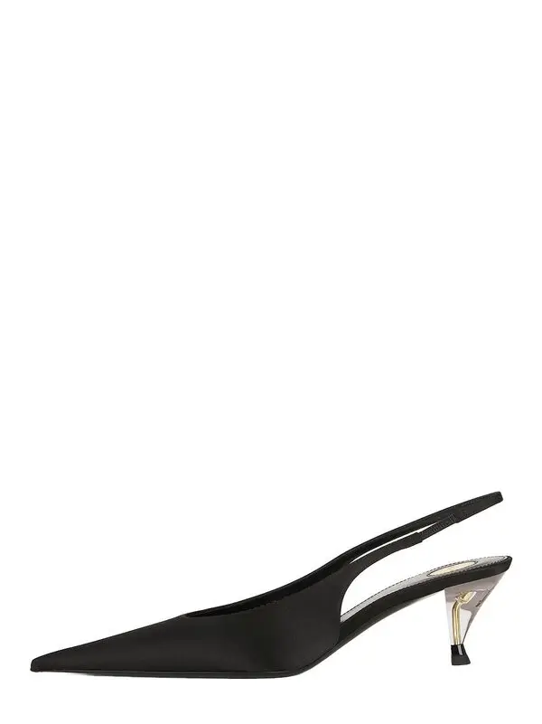 Saint Laurent Fanny Slingback Pump - Noir