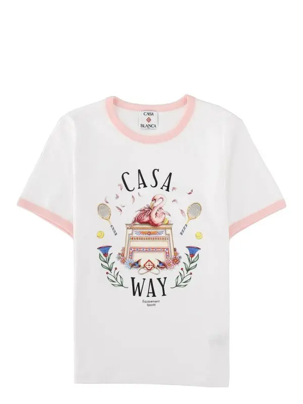 Casablanca T-shirt Casa Way - White