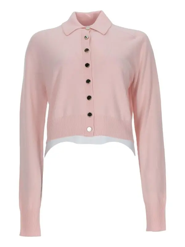 Sportmax Cardigan Lirica In Lana - Pink