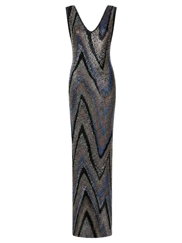 Missoni V Neck Dress - Black