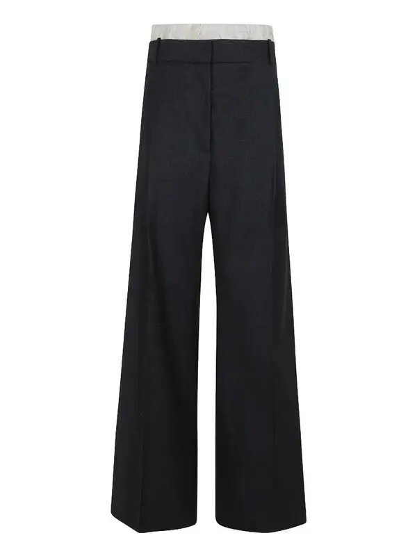 RÓHE Trousers With Boxer-style Detail - Gray