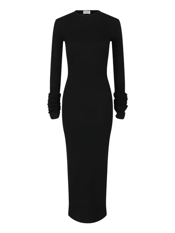 Balenciaga Extra Long Stretch Top - Black
