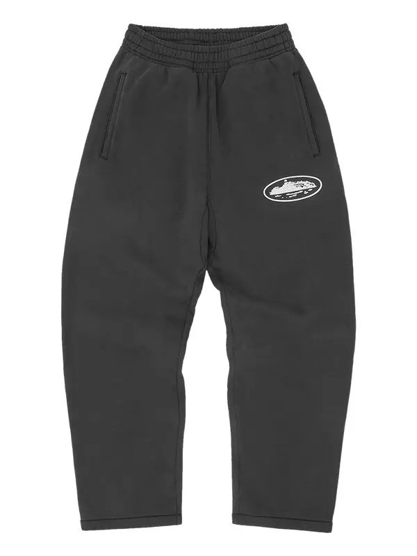 CORTEIZ Island Puff Print Open Hem Pant - Black