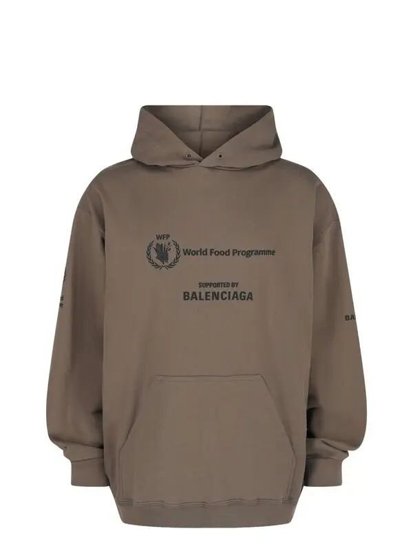 Balenciaga X World Food Programme Hoodie 'taupe - Black