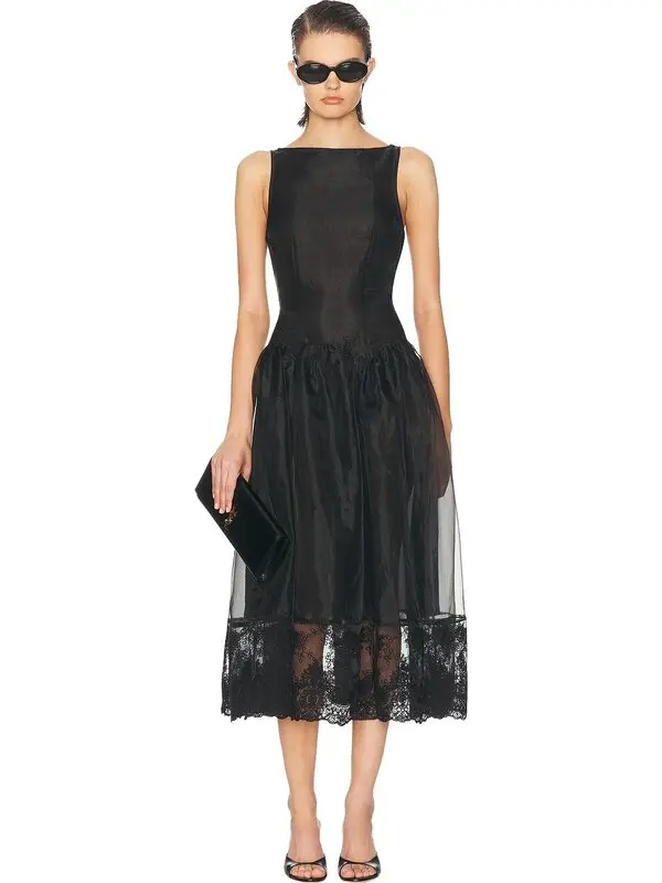 Lpa Elsie Midi Dress - Black