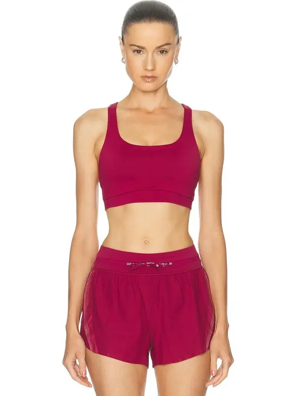 Lululemon Energy Bra In Burgundy - Raspberry Rave