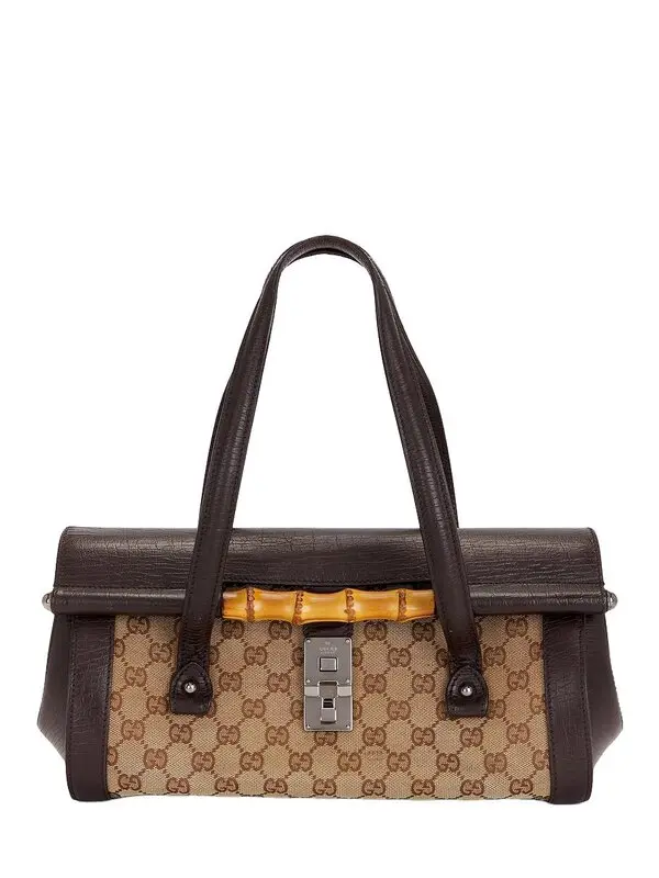 Gucci Bamboo Bullet Handbag - Brown
