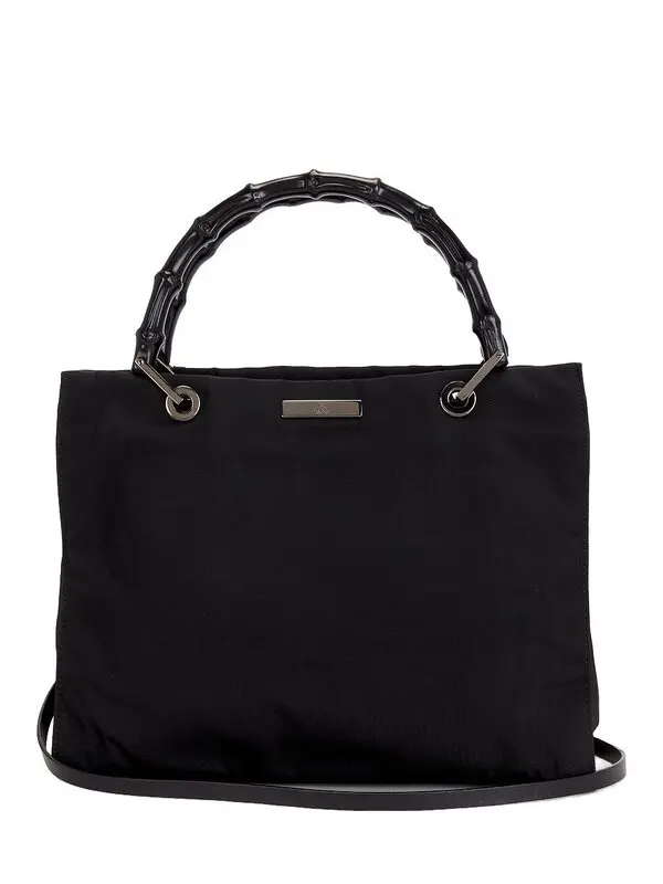 Gucci Bamboo Tote Bag - Black