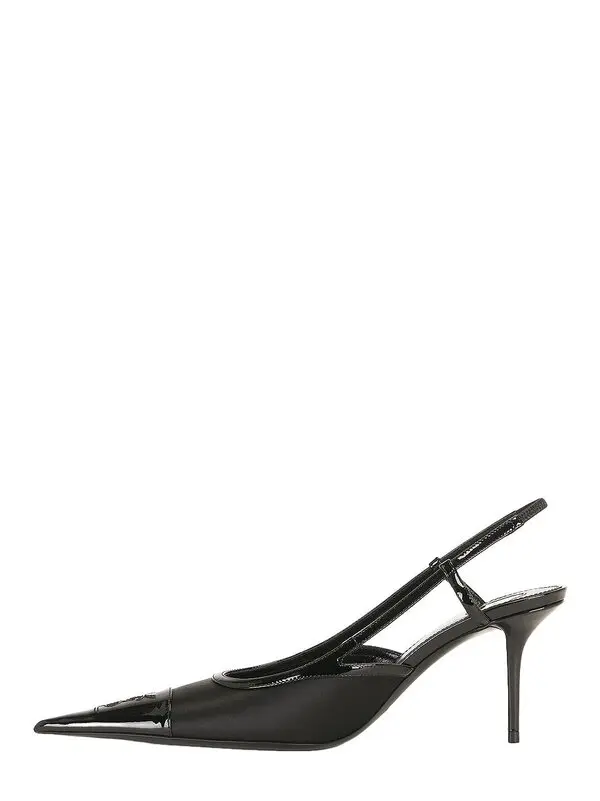 Saint Laurent Renee Slingback Pump - Noir