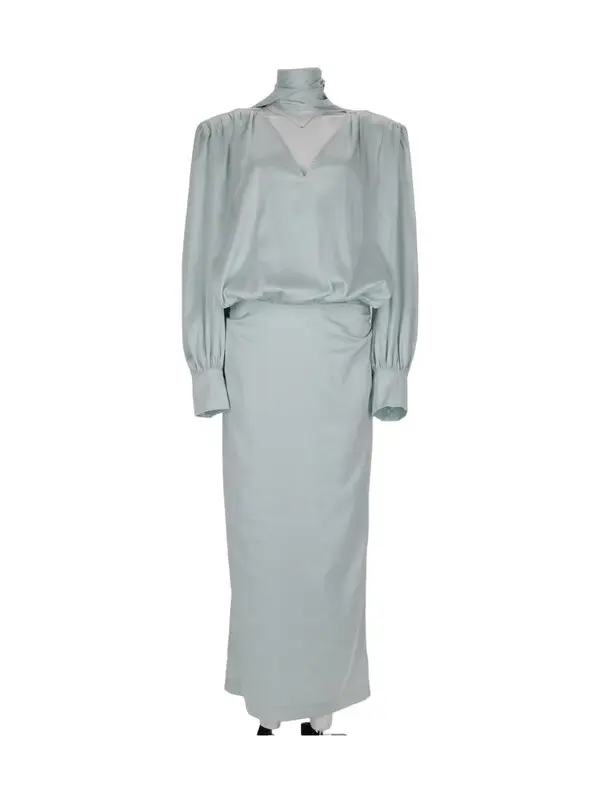 ROTATE BY BIRGER CHRISTENSEN Abito Midi In Raso - Green