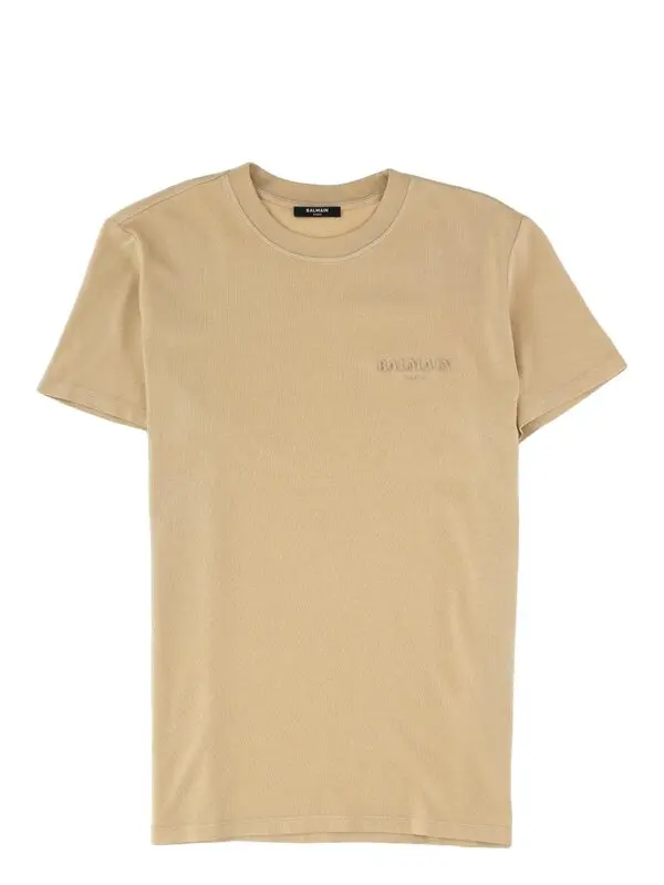 Balmain T-shirt Con Logo Vintage - Cream