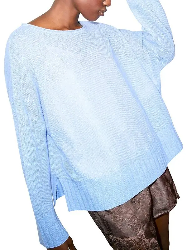 Max & Co. Stampa Oversized Sweater - Sky Blue