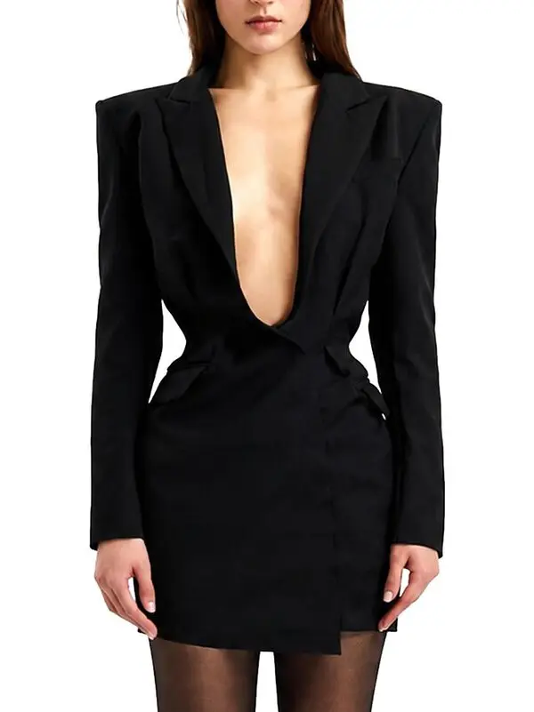 MOTHER OF ALL Shania Jacket Dress - Black