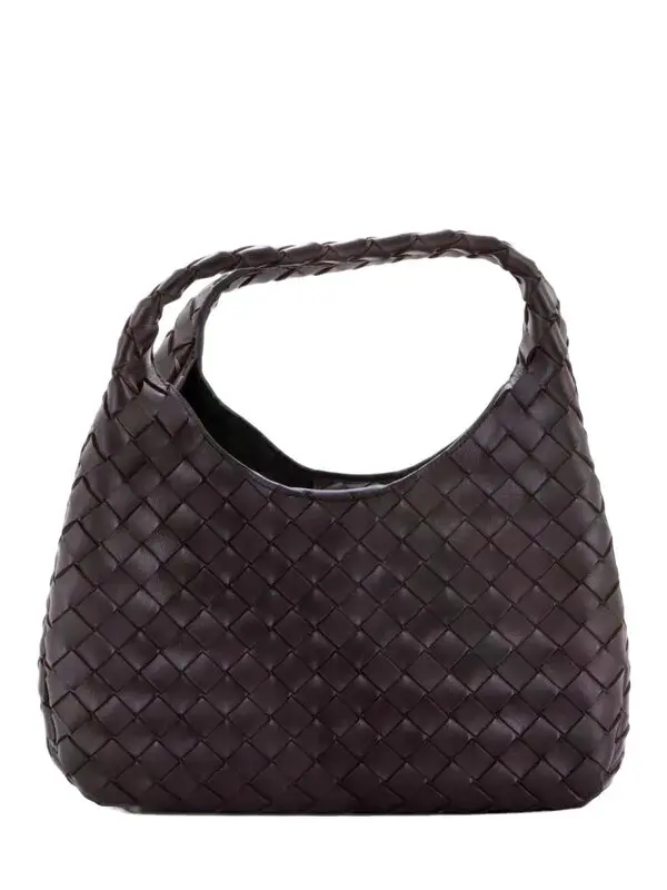 Bottega Veneta Campana Nm Intrecciato Leather Small Hobo Bag - Brown
