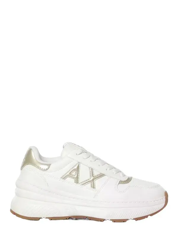Armani Exchange Logo-patch Chunky-sole Sneakers - White