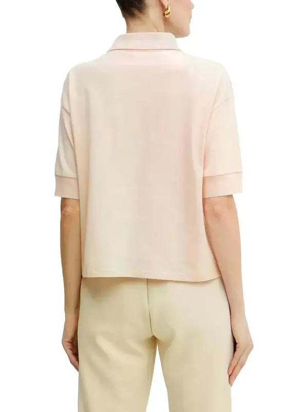 Armani Exchange Essentials Logo-embroidered Polo Shirt - Pink