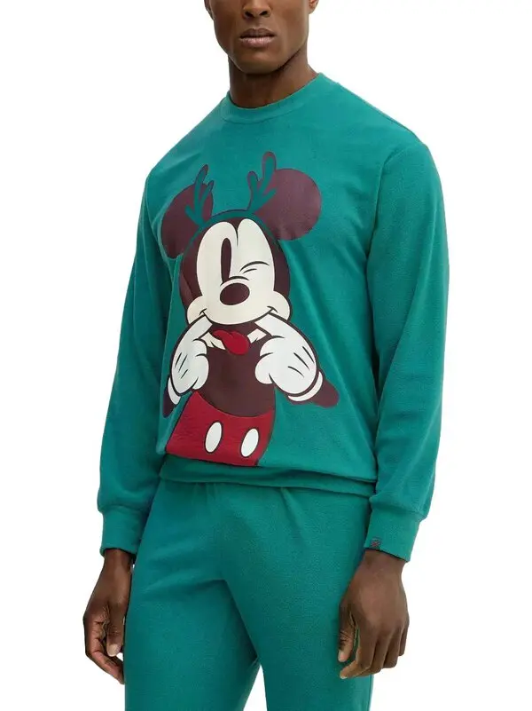 BENETTON X Mickey Mouse Fleece Pajamas - Green