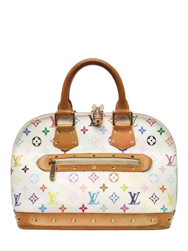 LOUIS VUITTON 2004 Monogram Multicolore Alma Pm Handbag - White