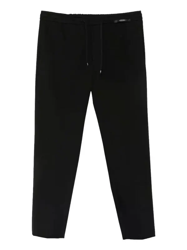 MICHAEL COAL Drawstring-waist Track Pants - Black