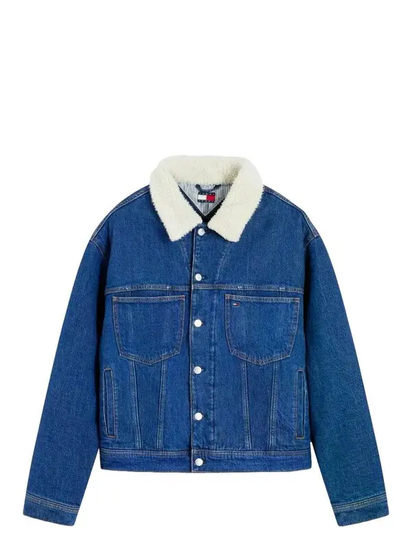 Tommy Hilfiger Teddy-collar Denim Jacket - Blue