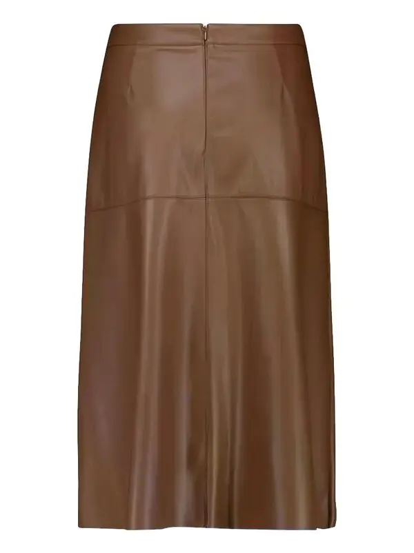 BETTY BARCLAY Panelled Midi Skirt - Brown