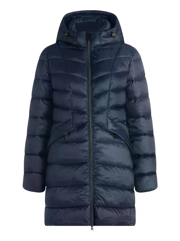 BETTY BARCLAY Quilted Hooded Jacket - Blue