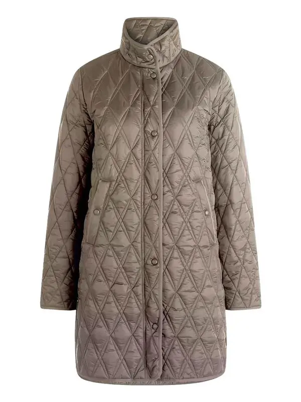 BETTY BARCLAY Quilted High-neck Coat - Neutrals
