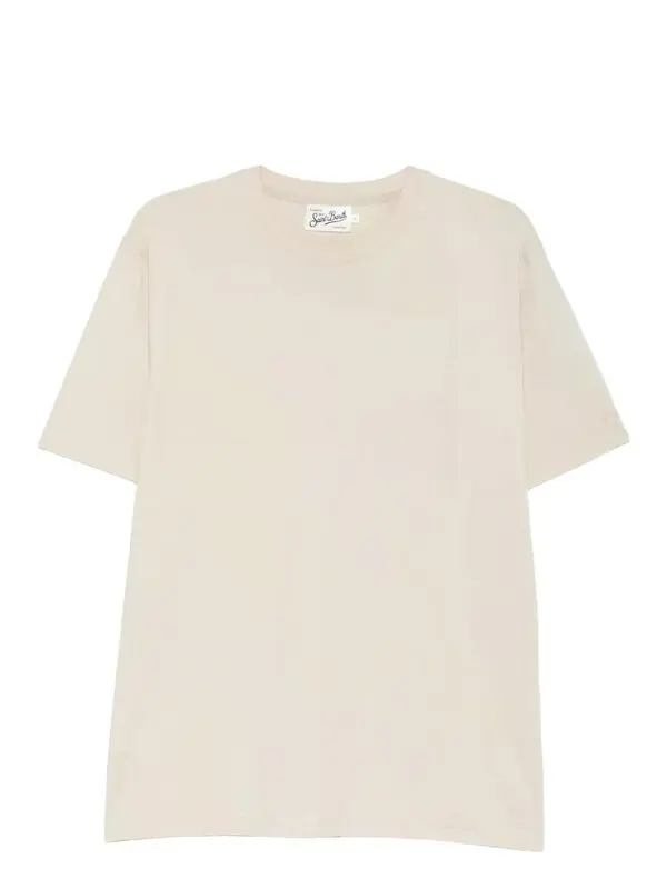 MC2 SAINT BARTH Every Logo-embroidered Cotton T-shirt - Neutrals