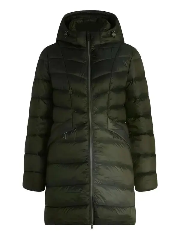 BETTY BARCLAY Quilted Hooded Coat - Green
