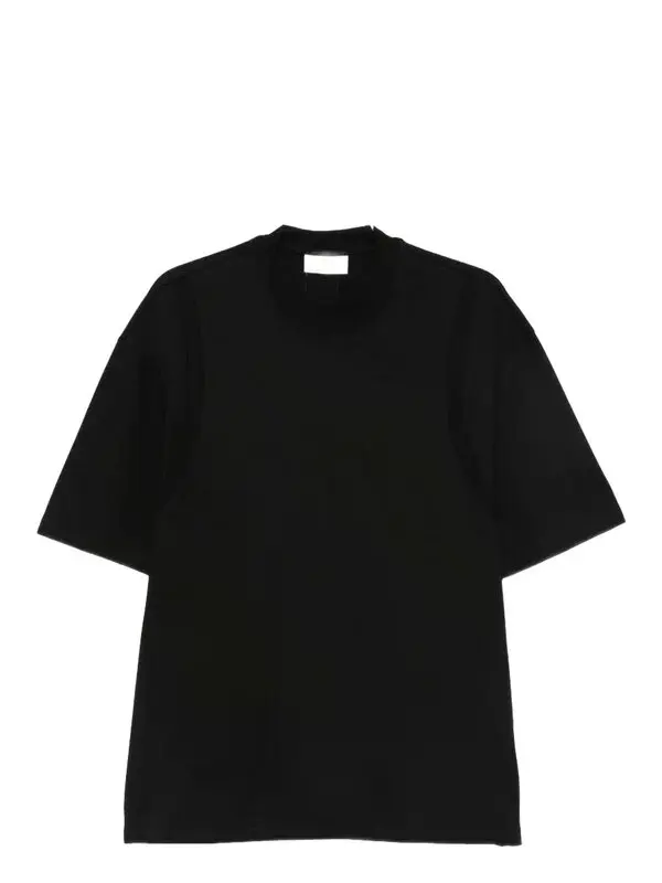 YES LONDON Logo-patch T-shirt - Black