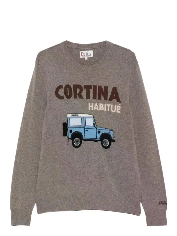 MC2 SAINT BARTH Heron Intarsia-knit Sweater - Neutrals
