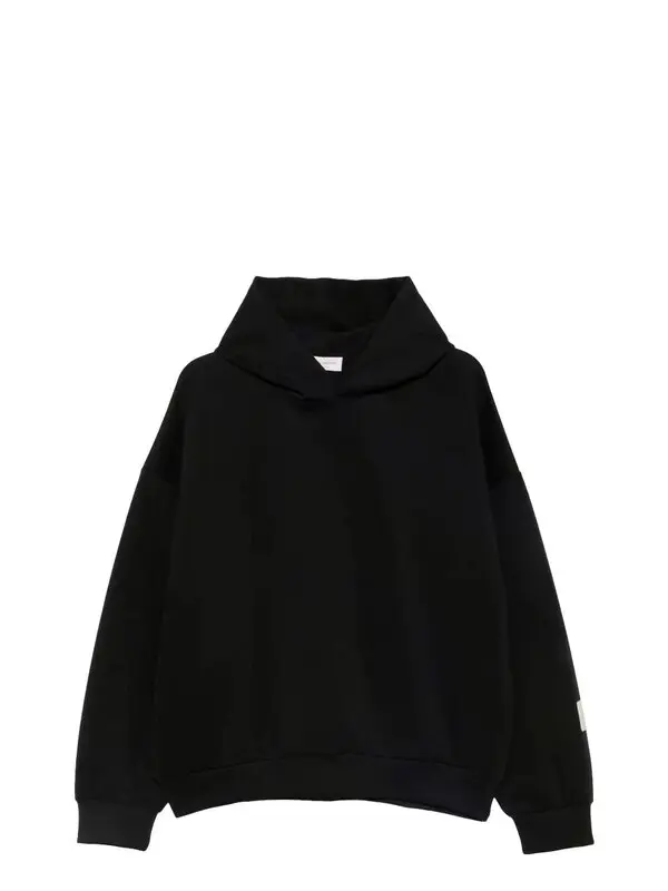 YES LONDON Logo-patch Hoodie - Black