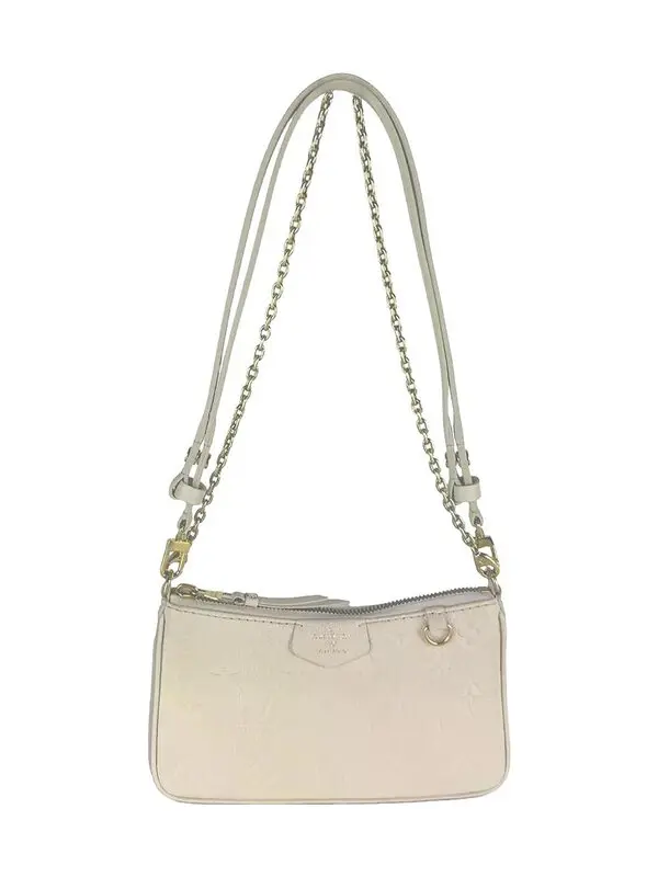 LOUIS VUITTON 2021-2026 Monogram Empreinte Easy Pouch On Strap Satchel - White