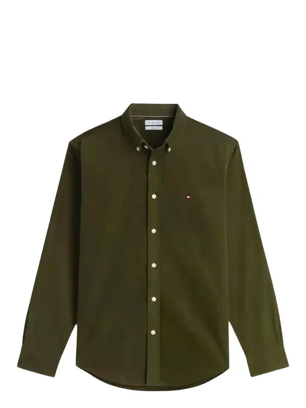 Tommy Hilfiger Button-down Corduroy Shirt - Green