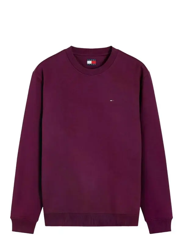 Tommy Hilfiger Logo-embroidered Crew-neck Sweater - Red